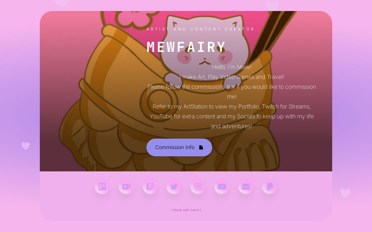 Links [mewfairy.carrd.co]